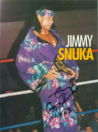 The Wrestling Fanatic - Autograph (Jimmy Snuka)